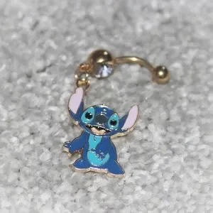 stitch belly button piercing